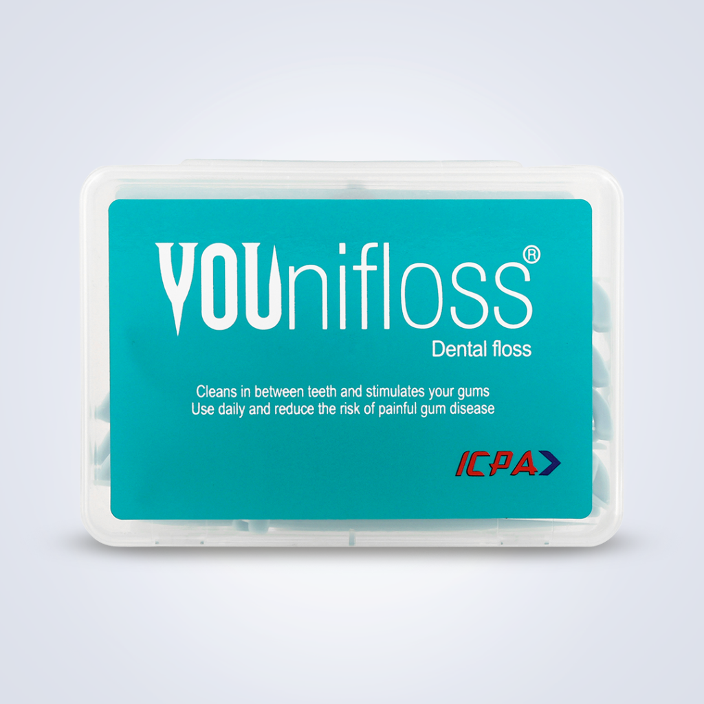 Younifloss - Unwaxed Dental Floss Picks for Handy Flossing